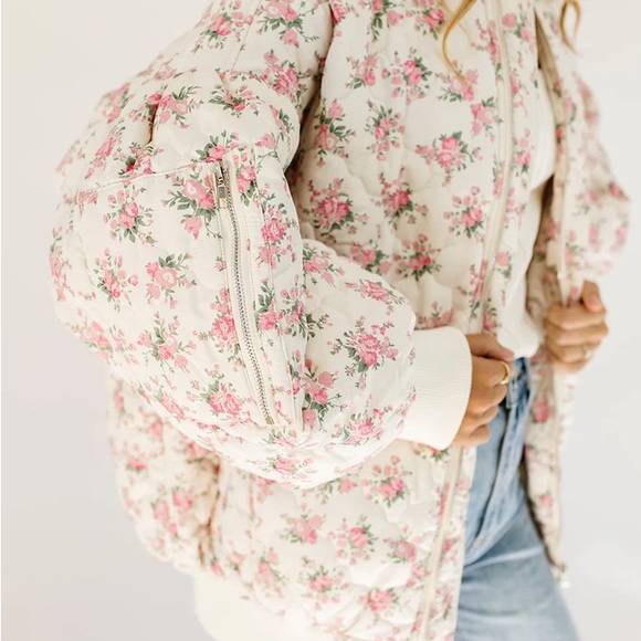 The House of Fleur | Jackets & Coats | Rose Garden Quilted Jacket ...